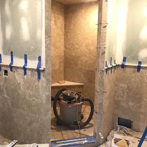 Sparta bathroom remodel tile shower floor